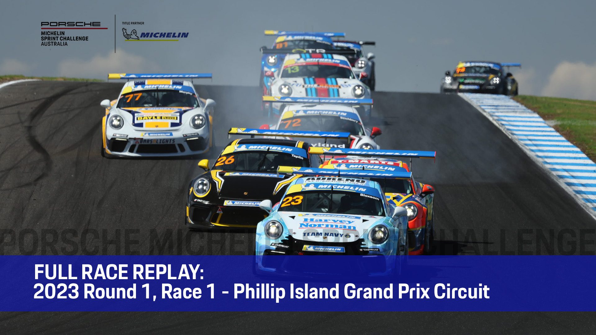 FULL RACE REPLAY: Race1, Round 1 - Phillip Island - Porsche Michelin ...