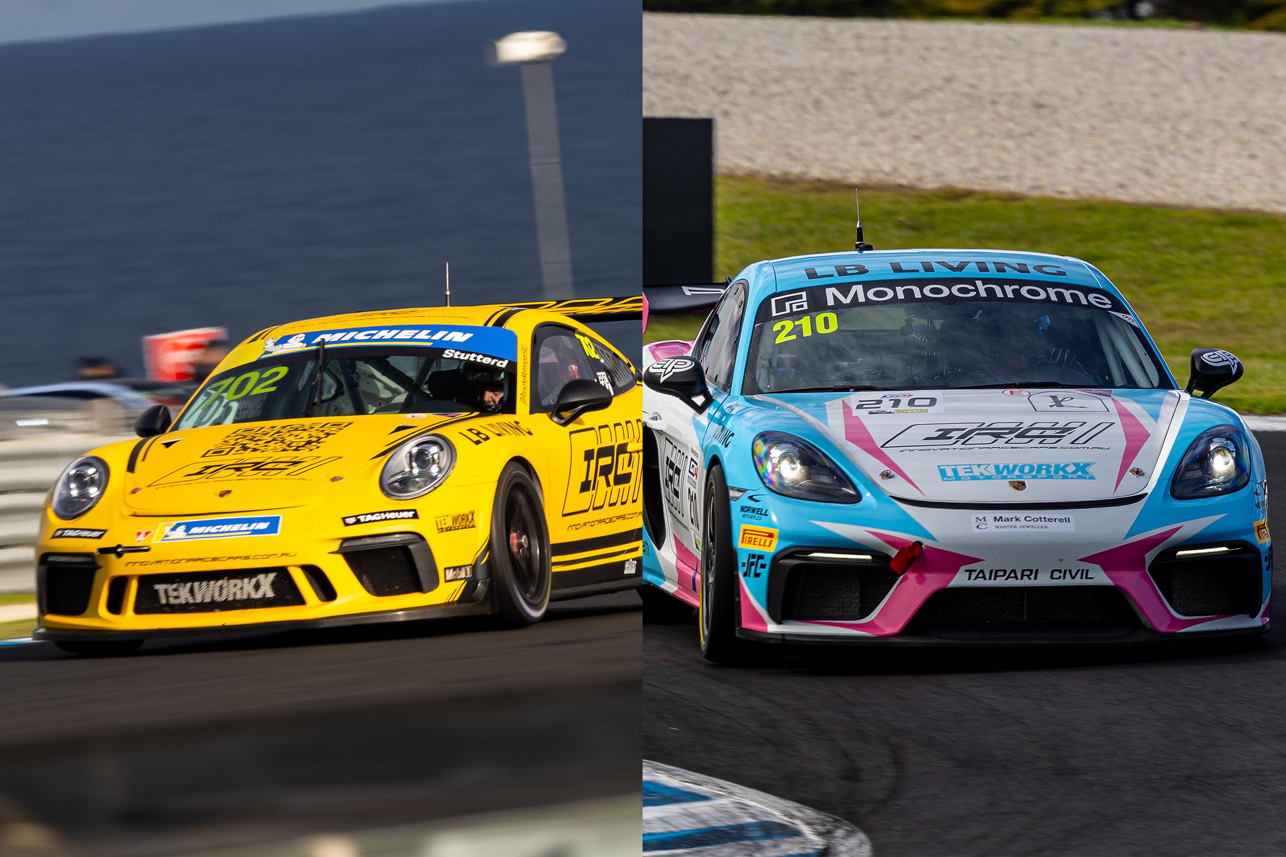 Two series, four Porsche's for TekworkX at The Bend - Porsche Michelin ...